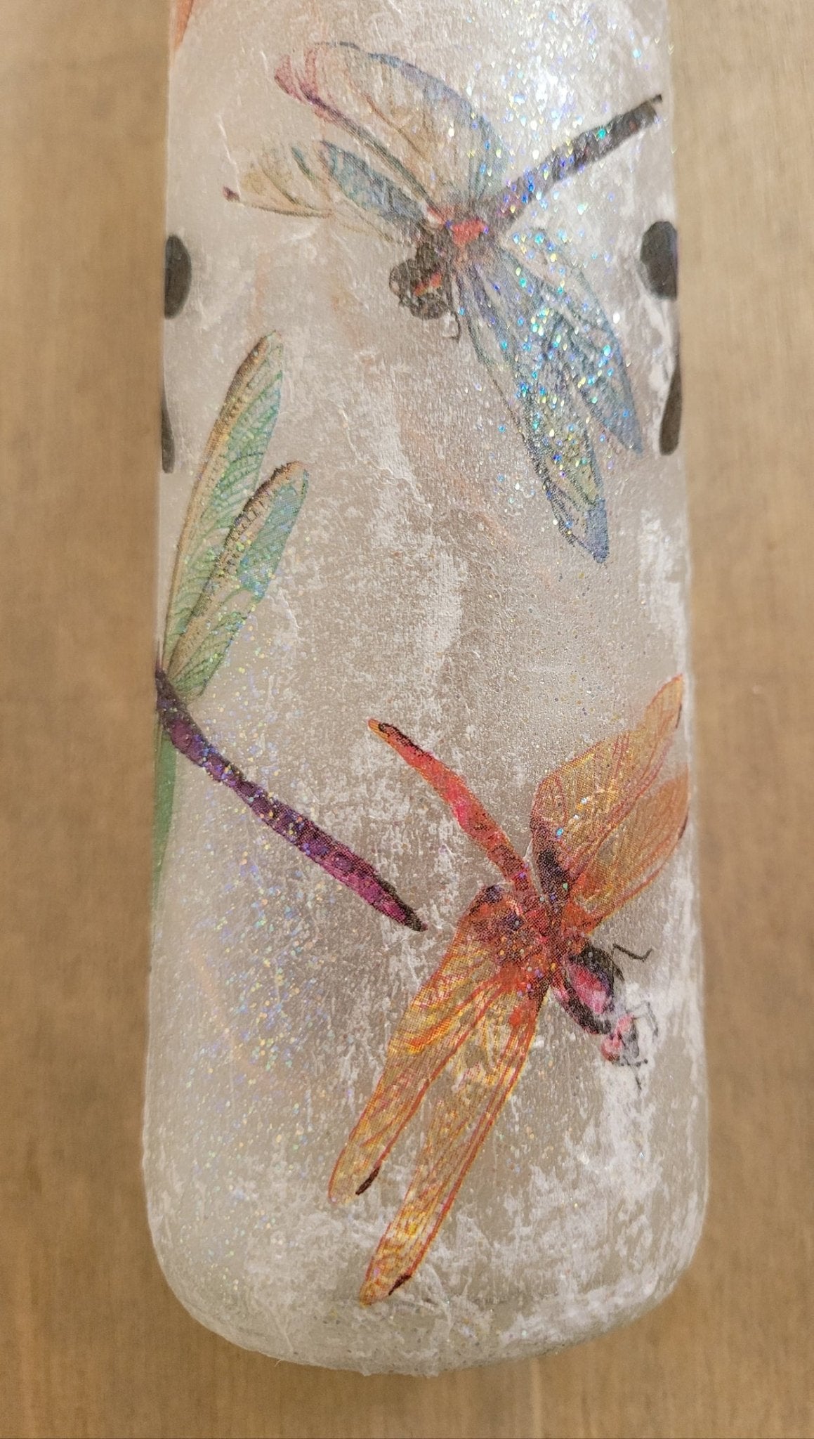 Decoupage Dragonfly Bottle Lamp – Quantock Inspiration